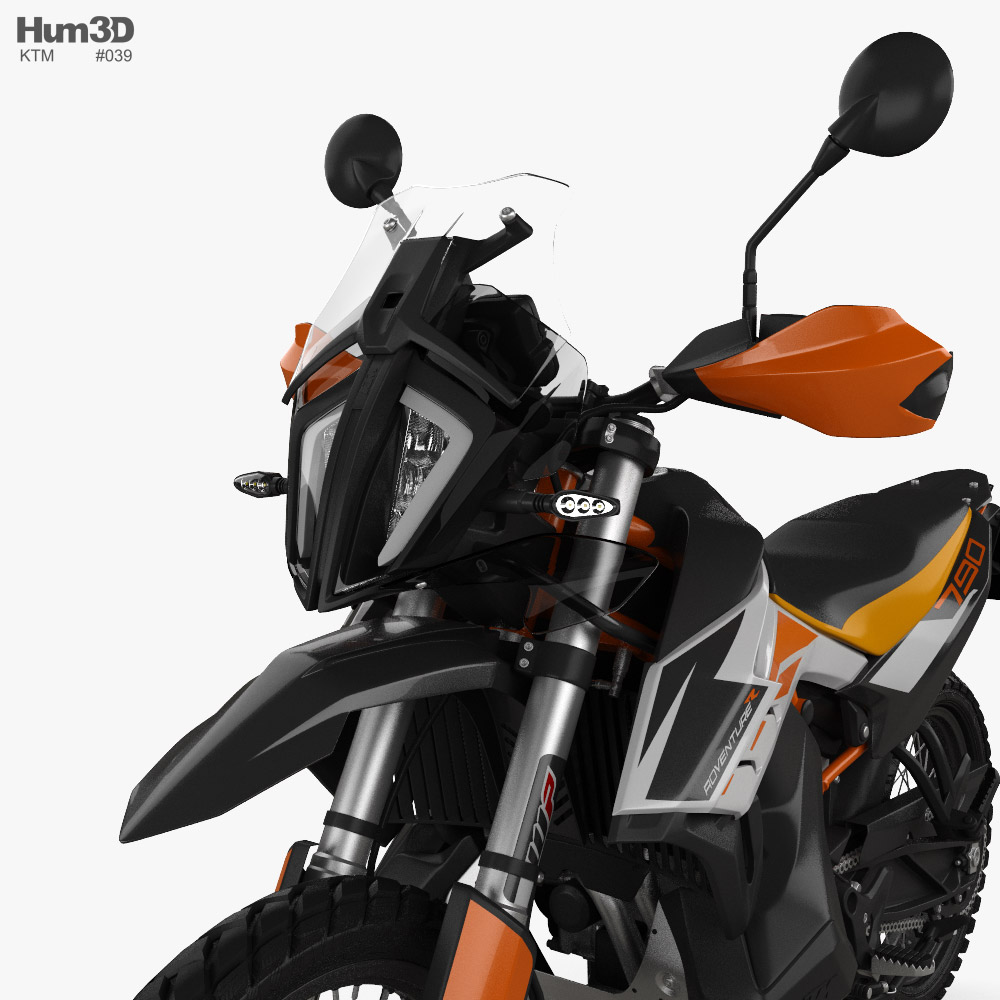 KTM 790 Adventure R 2020 3D model - Download Motorcycle on 3DModels.org