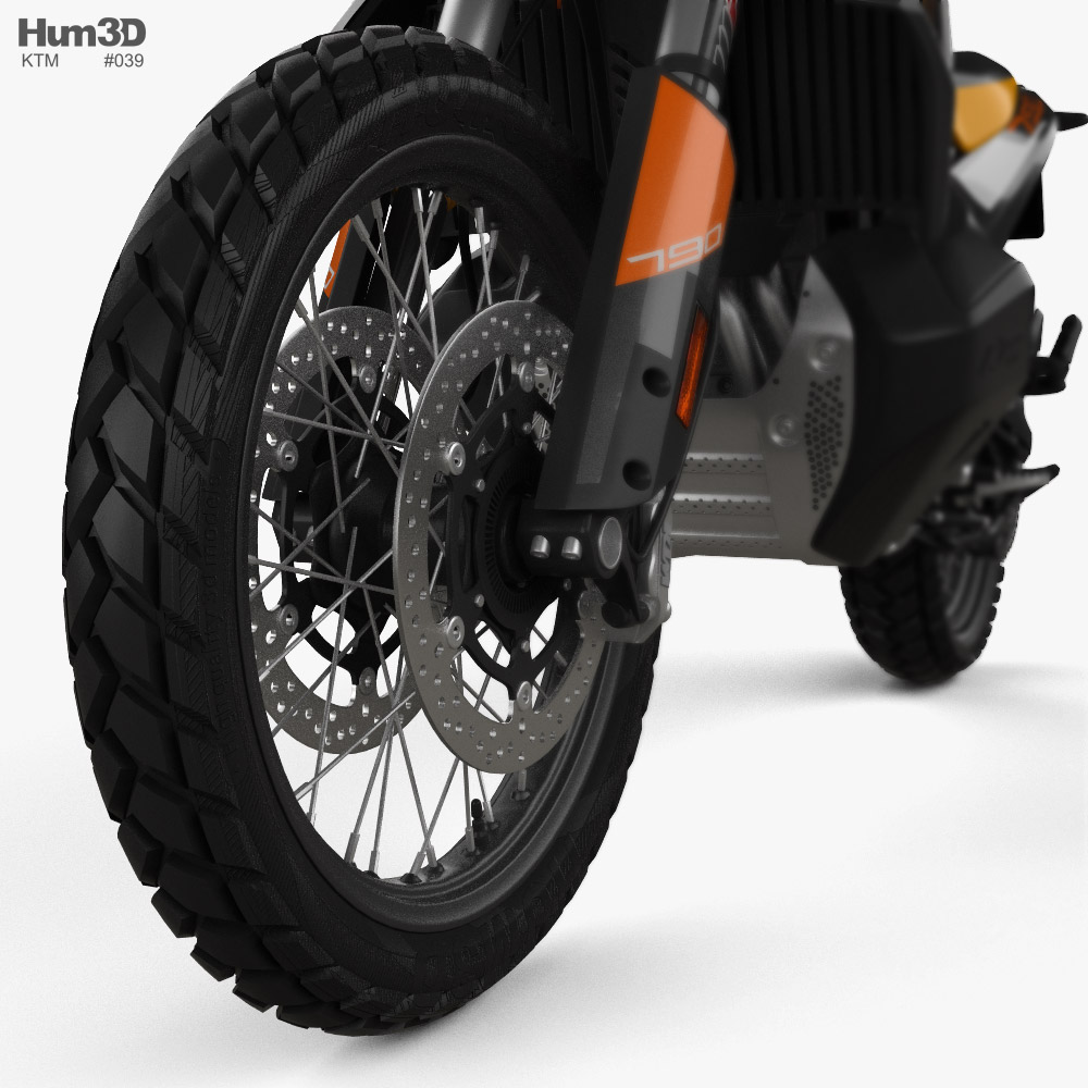 KTM 790 Adventure R 2020 Modelo 3D - Descargar Motocicletas on 3DModels.org