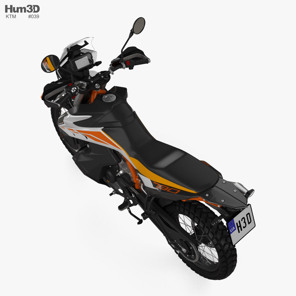 KTM 790 Adventure R 2020 Modelo 3D - Descargar Motocicletas on 3DModels.org