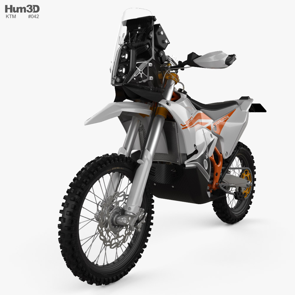 KTM 450 Rally 2021 3D model - Download Motorcycle on 3DModels.org
