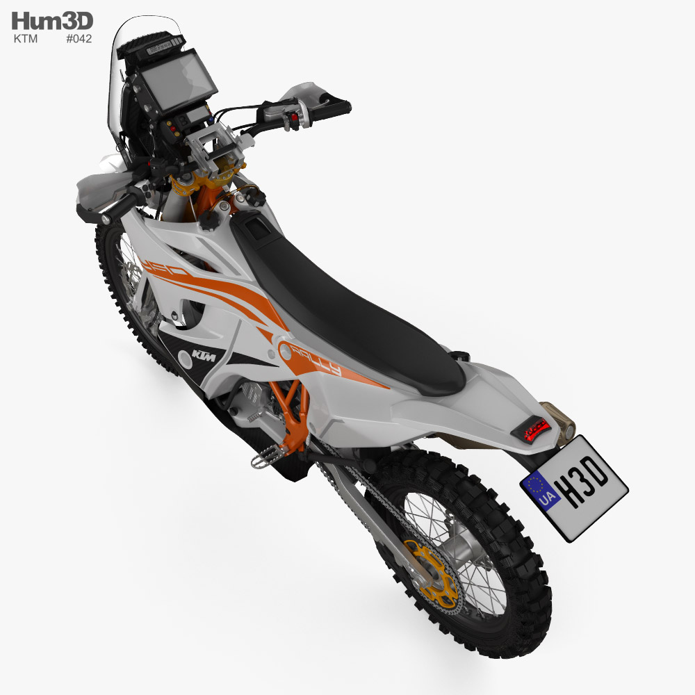 KTM 450 Rally 2021 3D model - Download Motorcycle on 3DModels.org