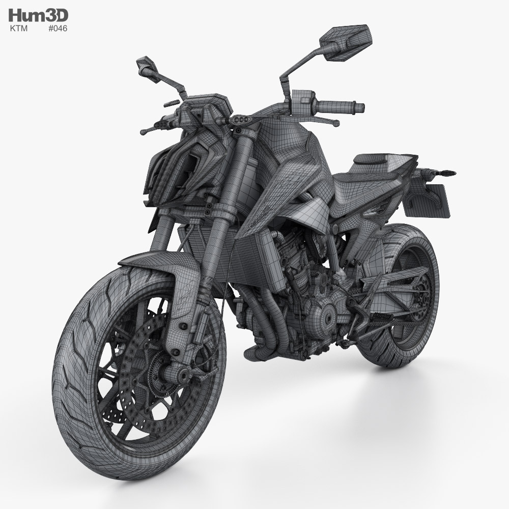 KTM 890 Duke R 2020 3D model - Download Motorcycle on 3DModels.org