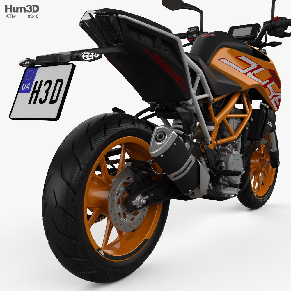 KTM 390 Duke 2020 3D model - Download Motorcycle on 3DModels.org
