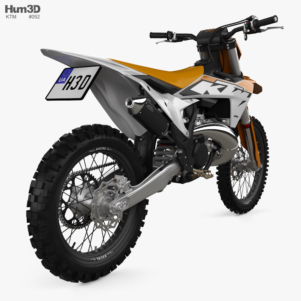 KTM SX 250 2025 3D model - Download Motorcycle on 3DModels.org