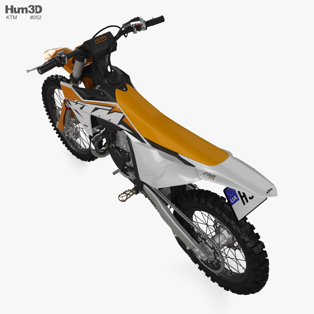 KTM SX 250 2025 3D model - Download Motorcycle on 3DModels.org