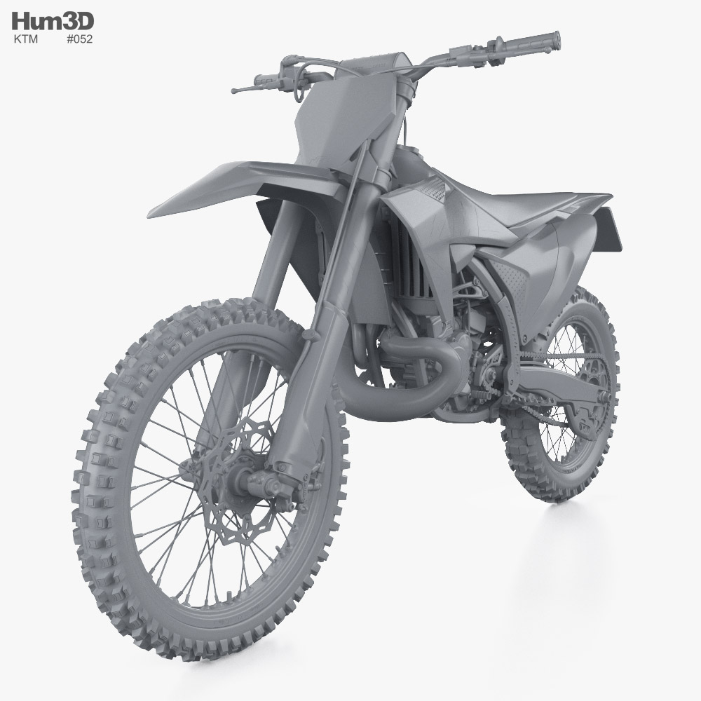 KTM SX 250 2025 3D model - Download Motorcycle on 3DModels.org