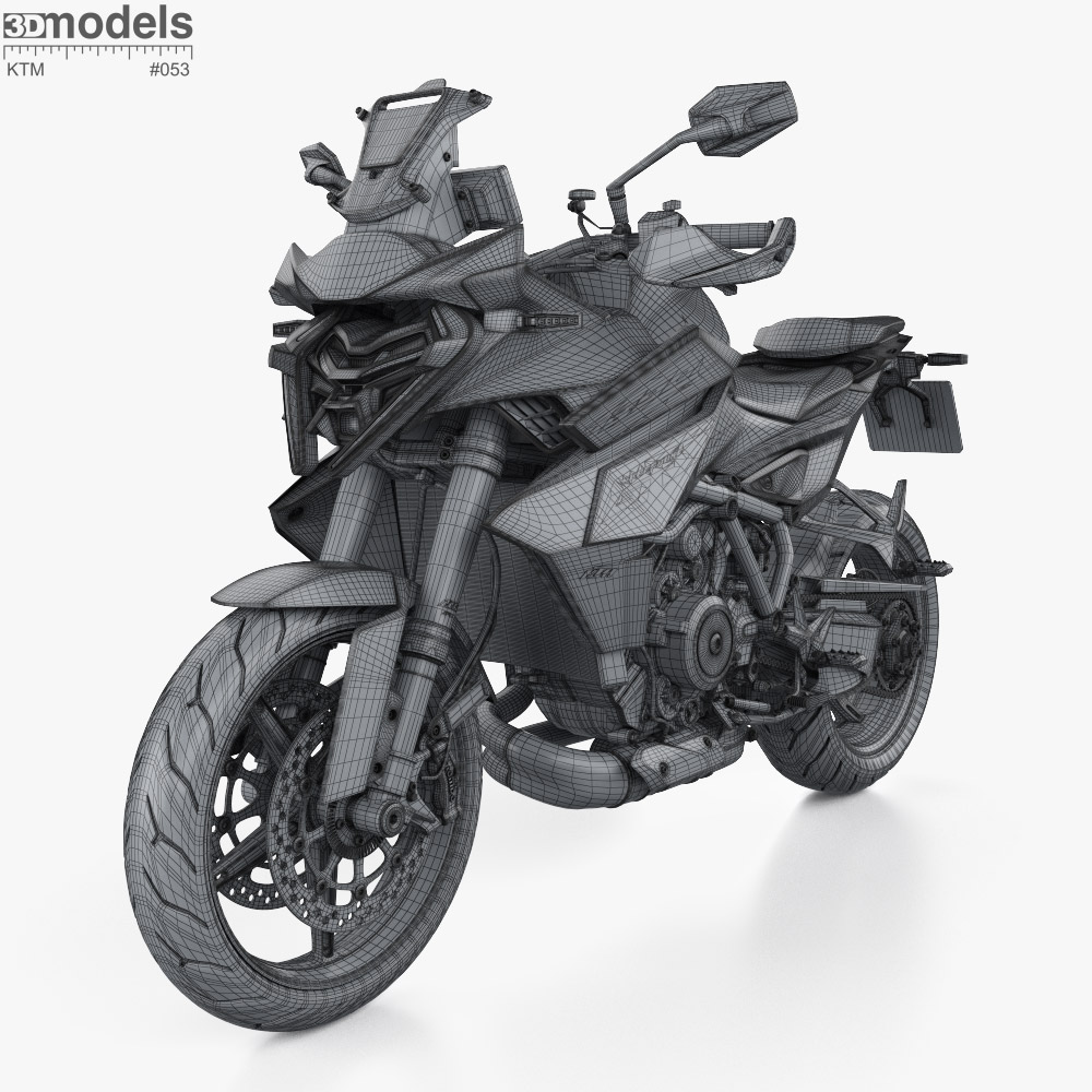 KTM 1390 Super Duke GT 2025 3D model - Download Motorcycle on 3DModels.org