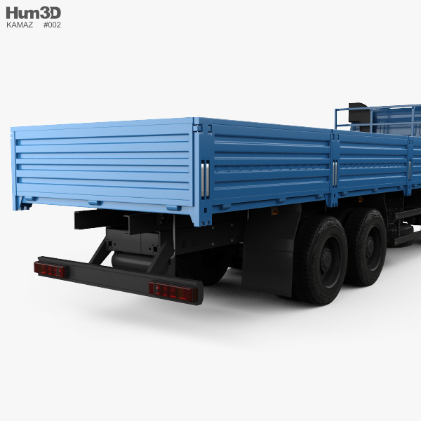 Kamaz 65117 Flatbed Truck 2016 3D model - Download Truck on 3DModels.org