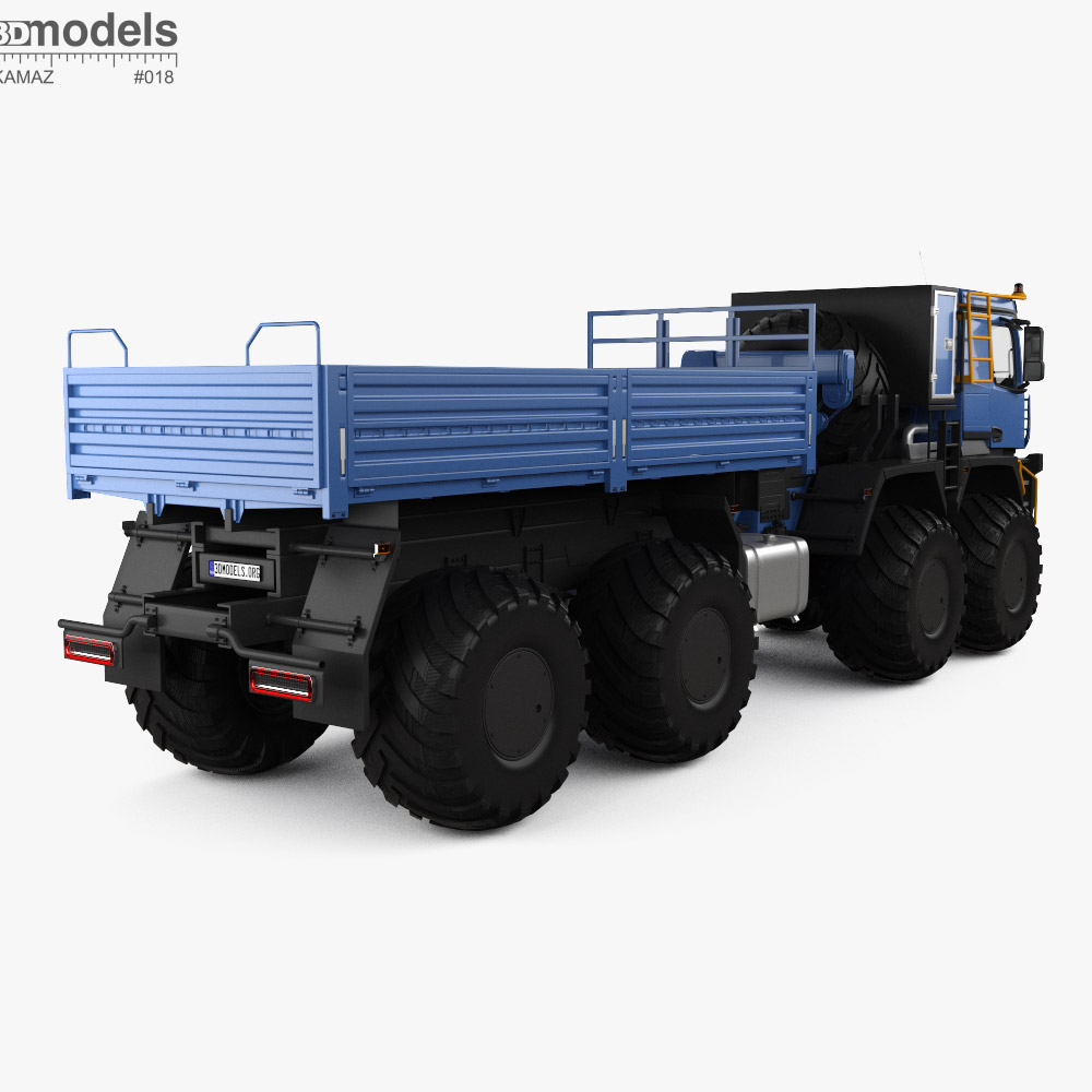 KamAZ 6355 Arctica Truck with HQ interior 2022 3D model - Download ...