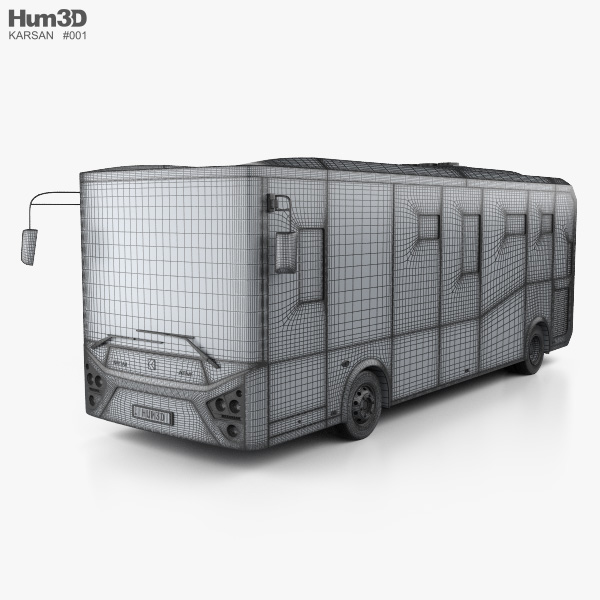 Karsan Atak bus 2014 3D model - Download Bus on 3DModels.org