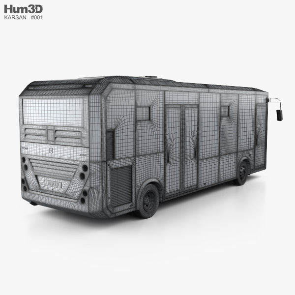 Karsan Atak bus 2014 3D model - Download Bus on 3DModels.org