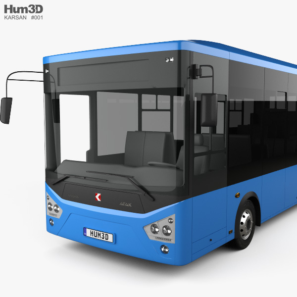 Karsan Atak bus 2014 3D model - Download Bus on 3DModels.org