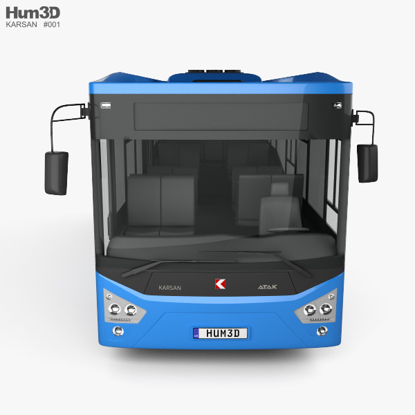 Karsan Atak bus 2014 3D model - Download Bus on 3DModels.org