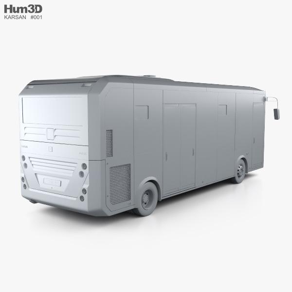 Karsan Atak bus 2014 3D model - Download Bus on 3DModels.org