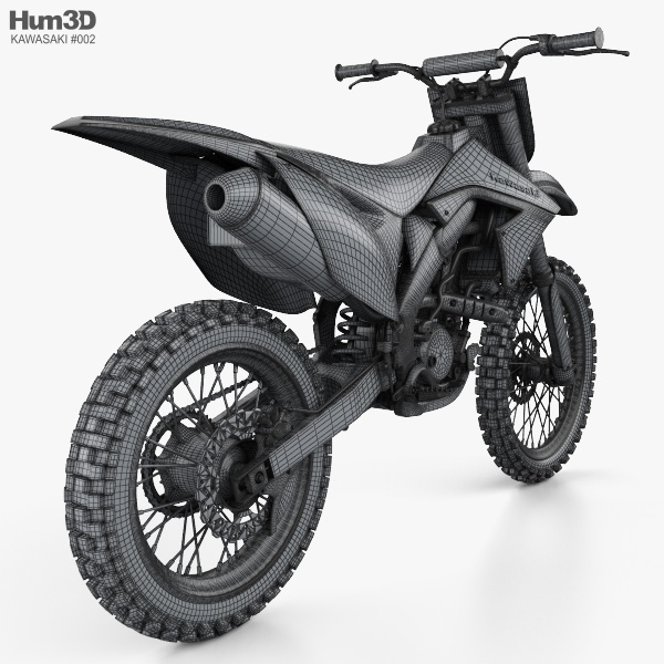 Kawasaki KX250F 2012 3D model - Download Motorcycle on 3DModels.org