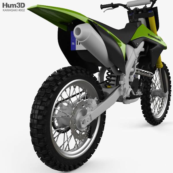 Kawasaki KX250F 2012 3D model - Download Motorcycle on 3DModels.org