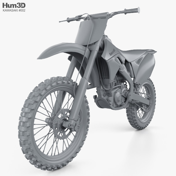 Kawasaki KX250F 2012 3D model - Download Motorcycle on 3DModels.org