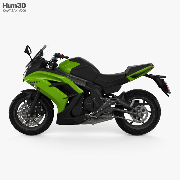 Kawasaki Ninja 650R (ER-6f) 2014 3D model - Download Motorcycle on ...