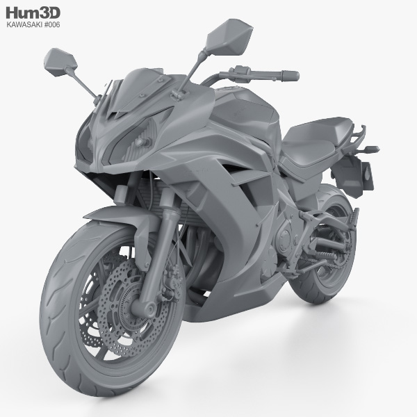 Kawasaki Ninja 650R (ER-6f) 2014 3D model - Download Motorcycle on ...