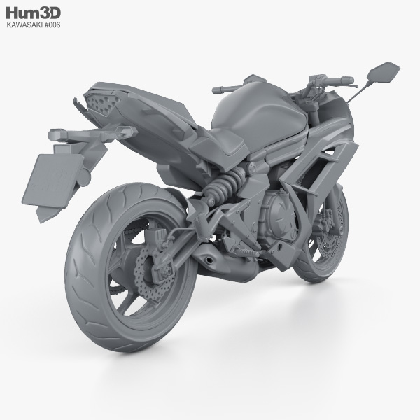 Kawasaki Ninja 650R (ER-6f) 2014 3D model - Download Motorcycle on ...