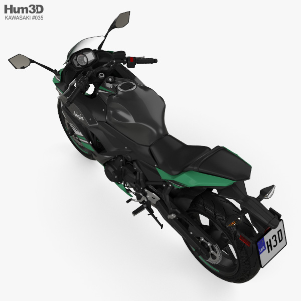 Kawasaki Ninja 650 2017 3D model - Download Motorcycle on 3DModels.org