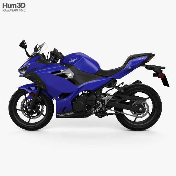 Kawasaki Ninja 400 2018 3D model - Download Motorcycle on 3DModels.org