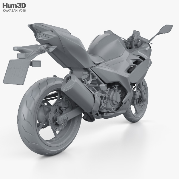 Kawasaki Ninja 400 2018 3D model - Download Motorcycle on 3DModels.org