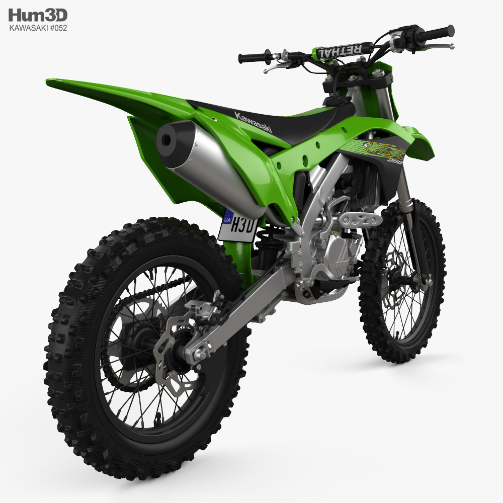 Kawasaki KX250 2020 3D model - Download Motorcycle on 3DModels.org