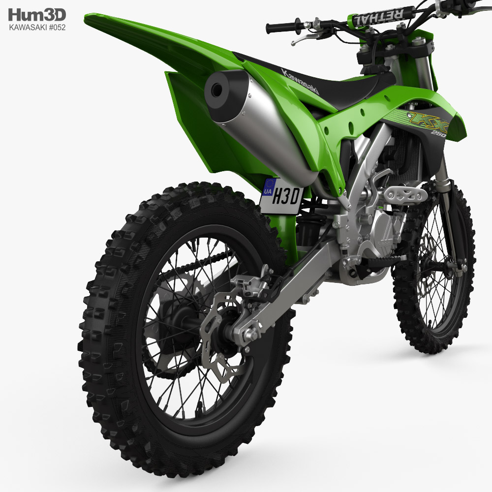 Kawasaki KX250 2020 3D model - Download Motorcycle on 3DModels.org