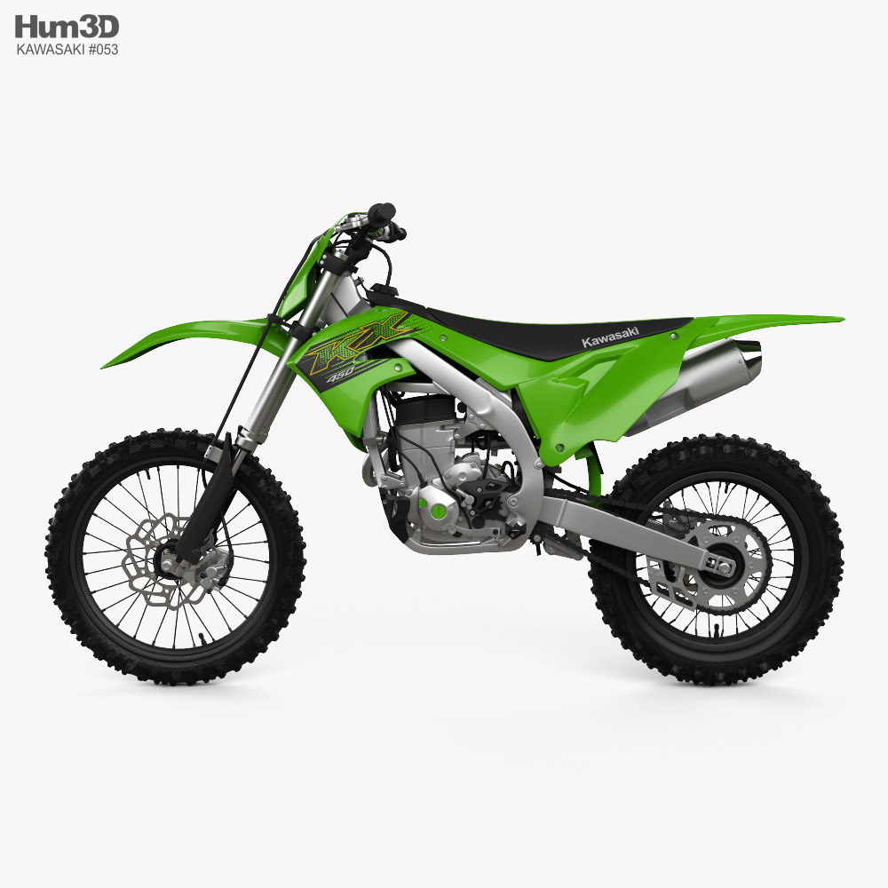 Kawasaki KX450 2020 3D model - Download Motorcycle on 3DModels.org
