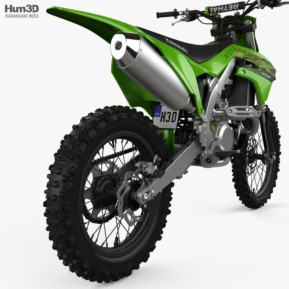 Kawasaki KX450 2020 3D model - Download Motorcycle on 3DModels.org