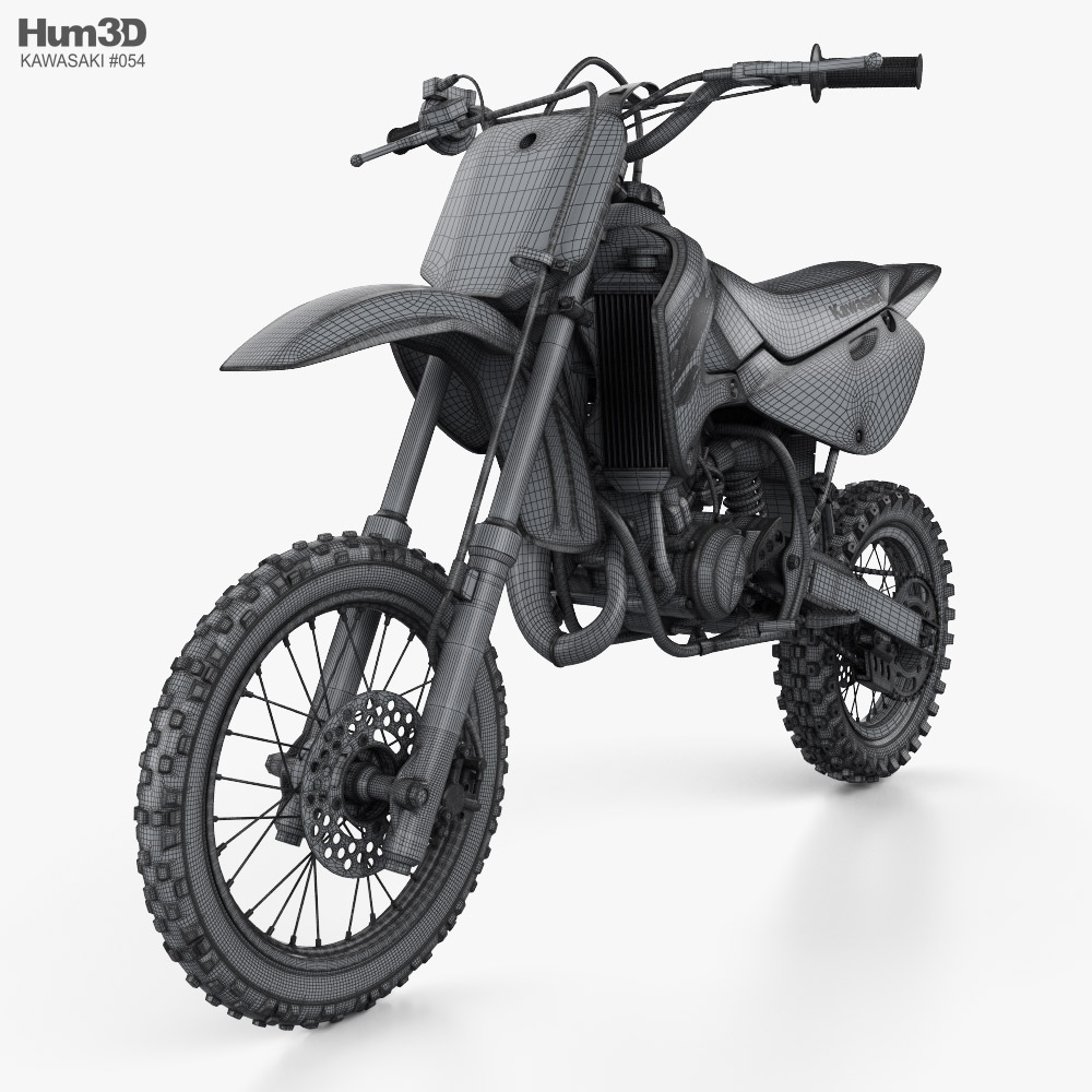 Kawasaki KX65 2020 3D model - Download Motorcycle on 3DModels.org