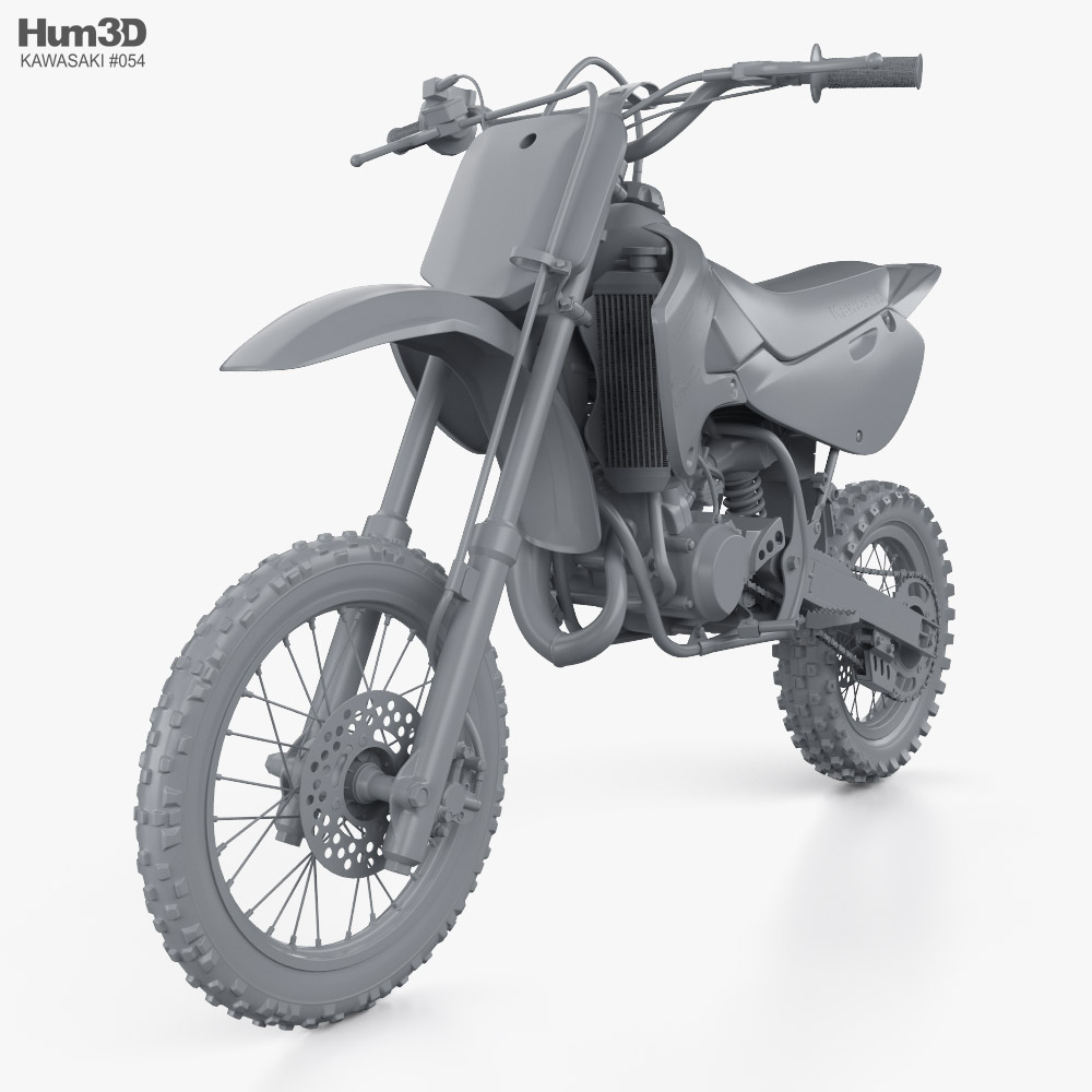 Kawasaki KX65 2020 3D model - Download Motorcycle on 3DModels.org