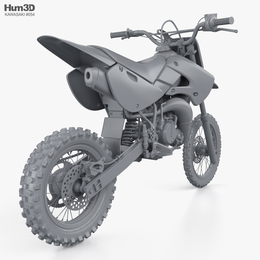 Kawasaki KX65 2020 3D model - Download Motorcycle on 3DModels.org