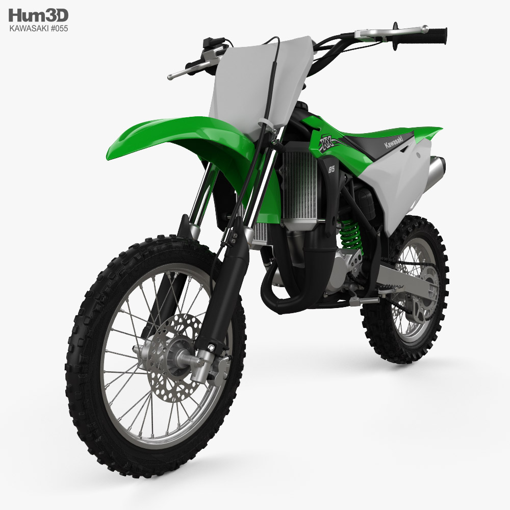 Kawasaki KX85 2020 3D model - Download Motorcycle on 3DModels.org