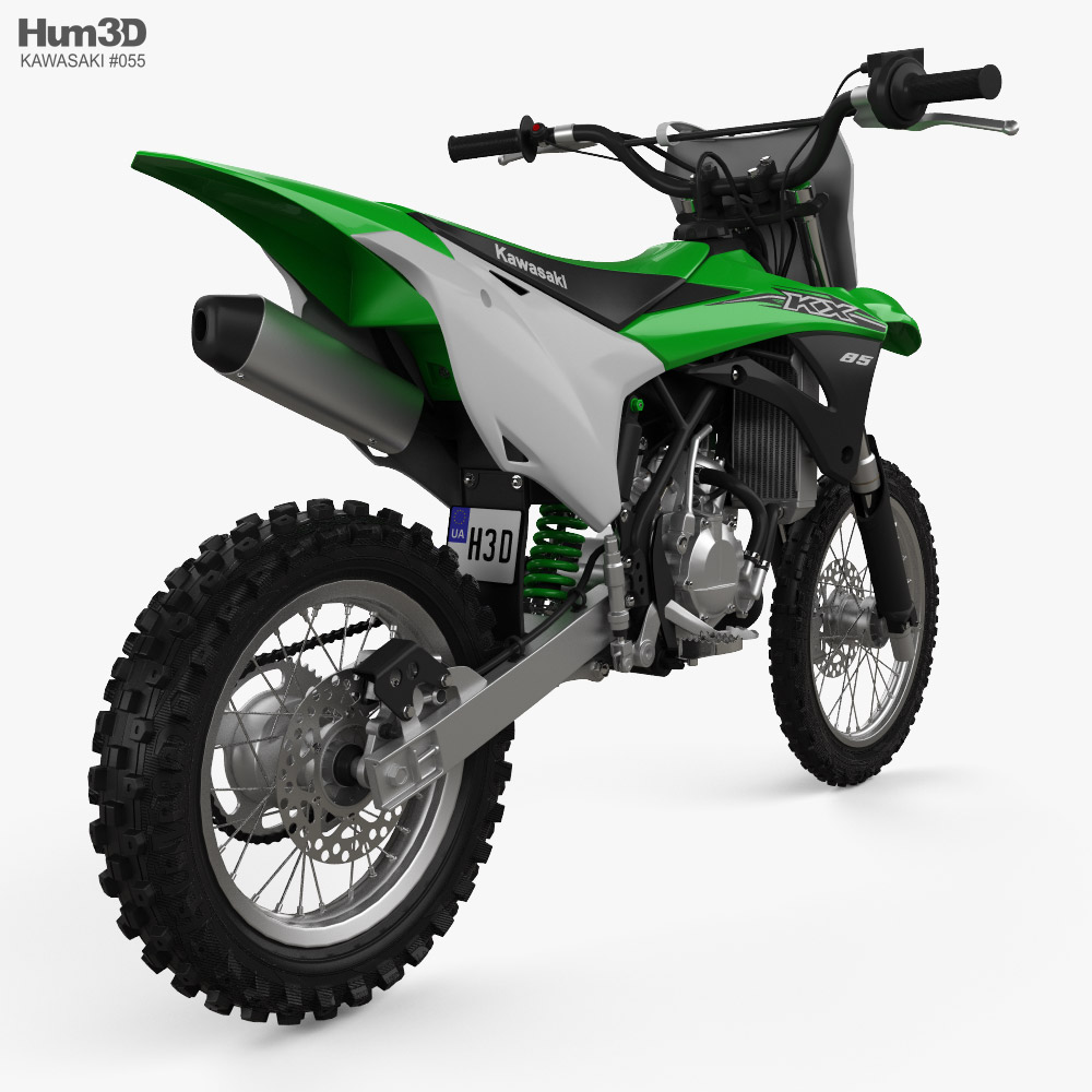 Kawasaki KX85 2020 3D model - Download Motorcycle on 3DModels.org