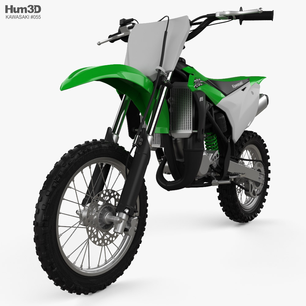 Kawasaki KX85 2020 3D model - Download Motorcycle on 3DModels.org