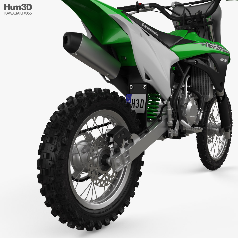 Kawasaki KX85 2020 3D model - Download Motorcycle on 3DModels.org