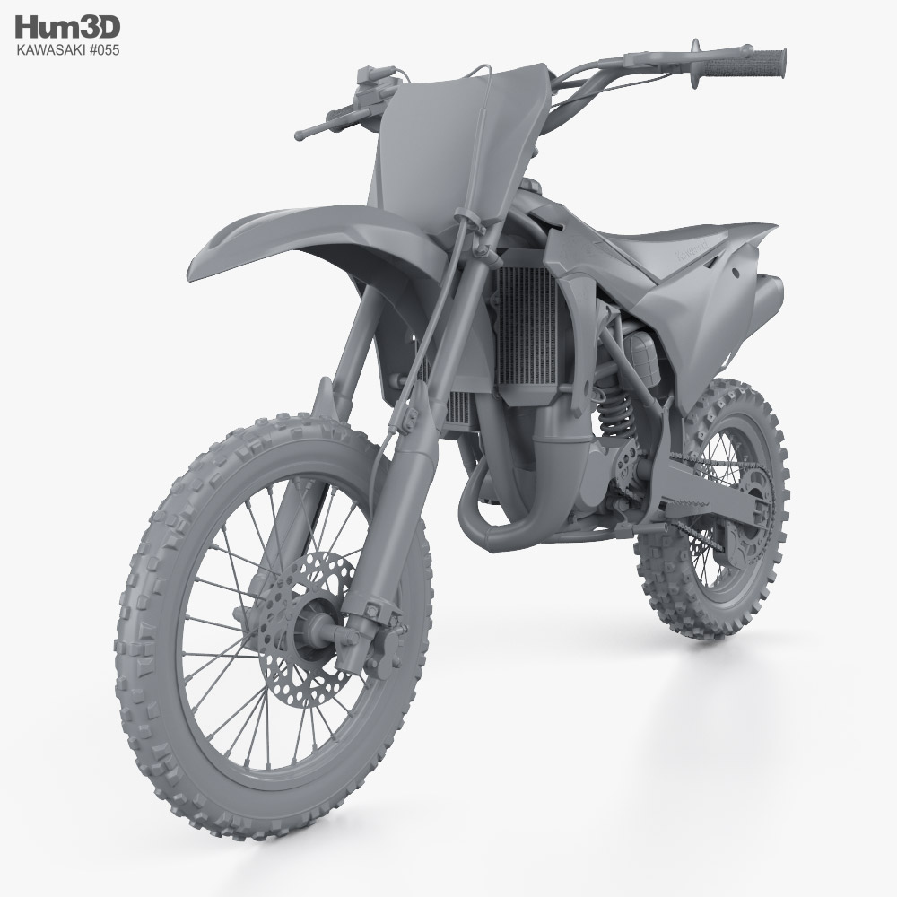 Kawasaki KX85 2020 3D model - Download Motorcycle on 3DModels.org