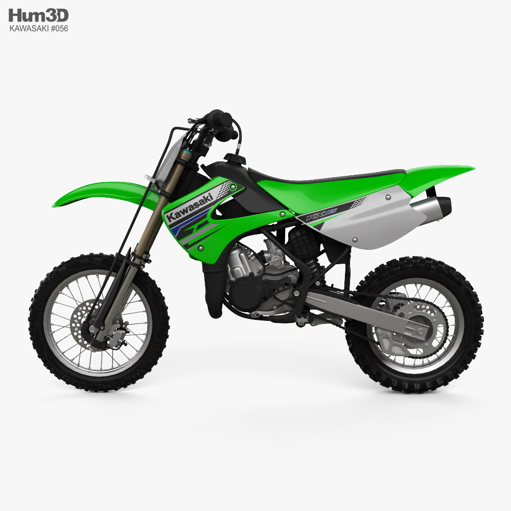 Kawasaki KX85 1998 3D model - Download Motorcycle on 3DModels.org