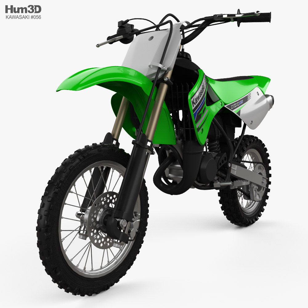 Kawasaki KX85 1998 3D model - Download Motorcycle on 3DModels.org