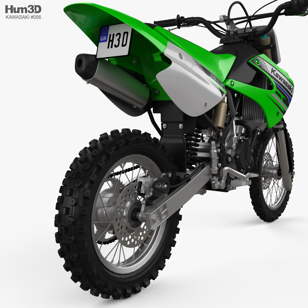 Kawasaki KX85 1998 3D model - Download Motorcycle on 3DModels.org