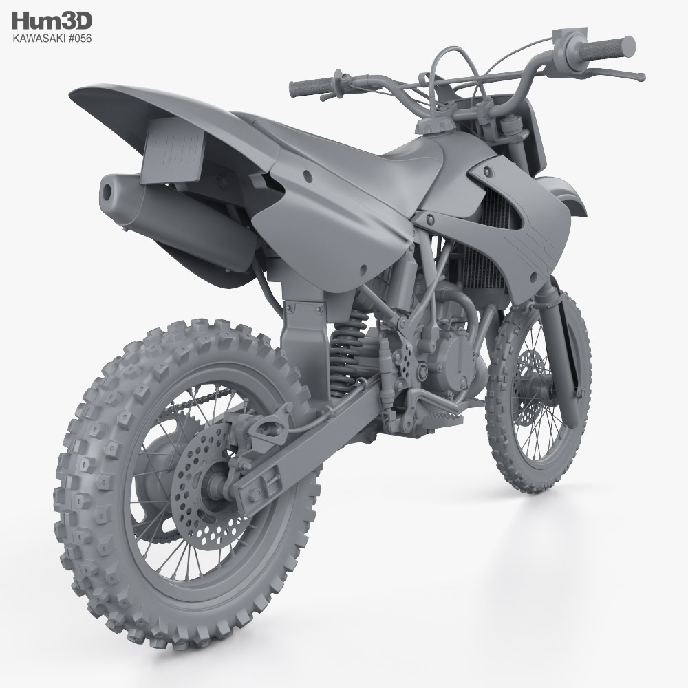 Kawasaki KX85 1998 3D model - Download Motorcycle on 3DModels.org
