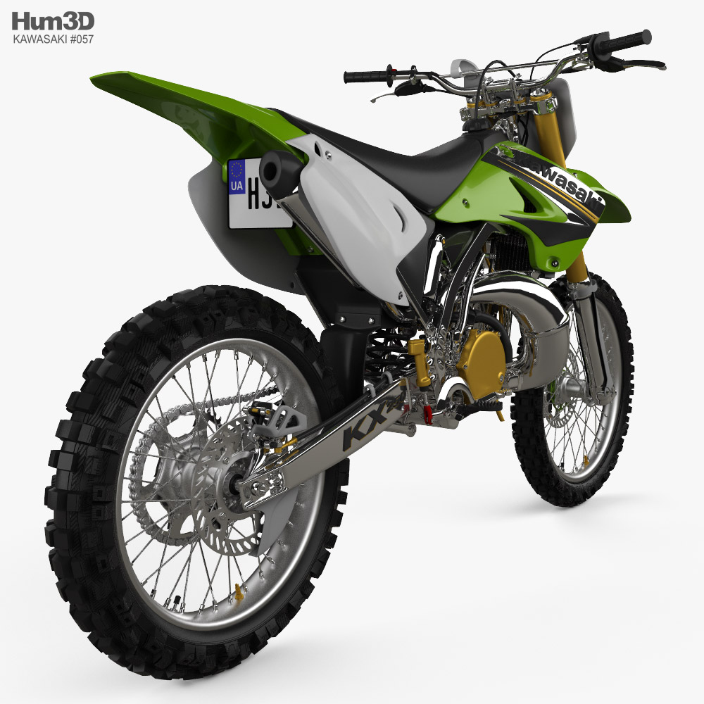Kawasaki KX250 2003 3D model - Download Motorcycle on 3DModels.org