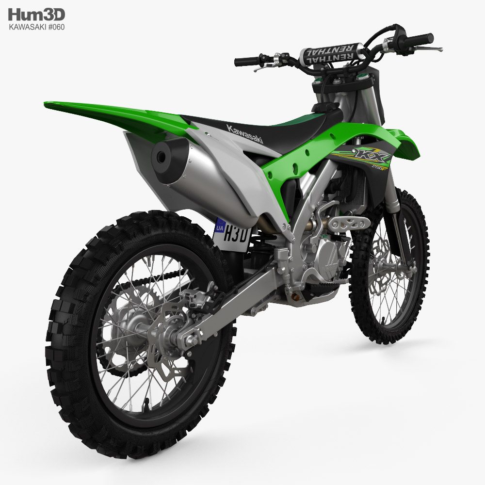 Kawasaki KX250F 2017 Modelo 3D - Baixar Motocicletas no 3DModels.org