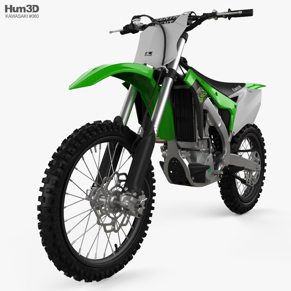 Kawasaki KX250F 2017 3D model - Download Motorcycle on 3DModels.org