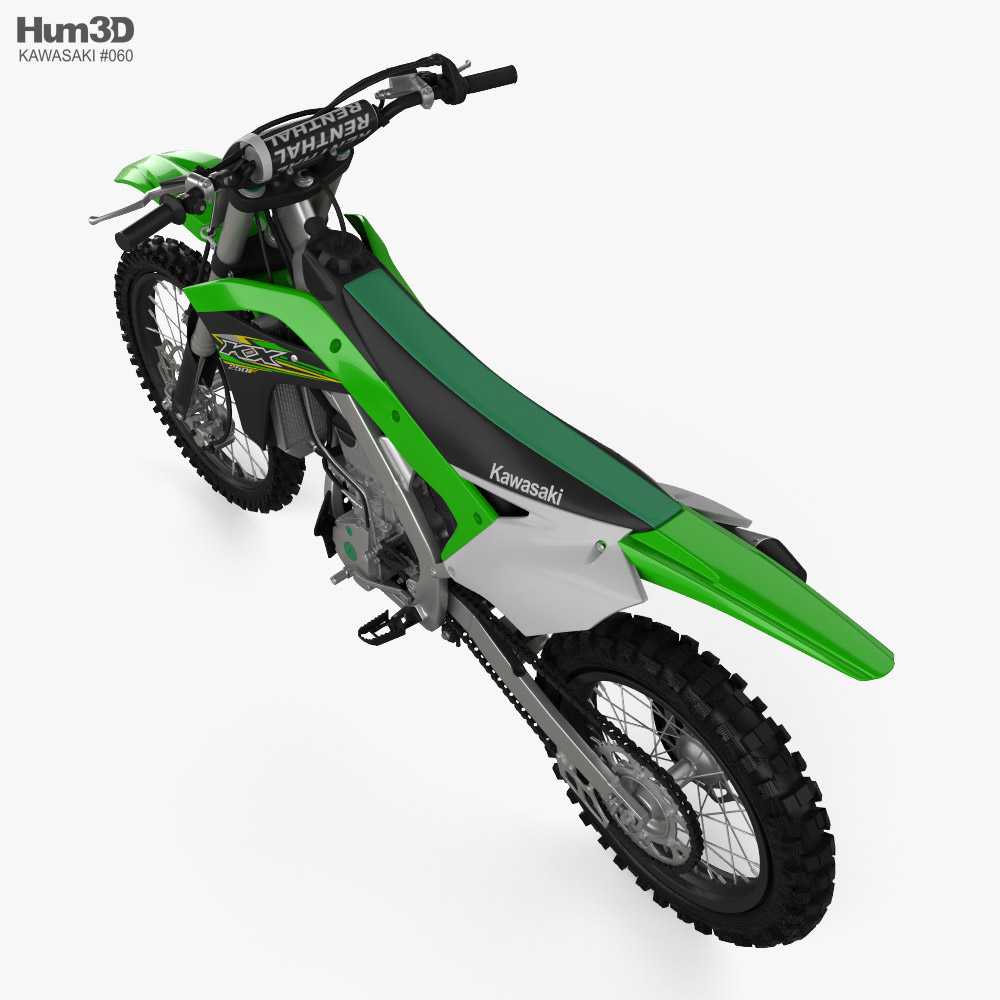 Kawasaki KX250F 2017 3D model - Download Motorcycle on 3DModels.org