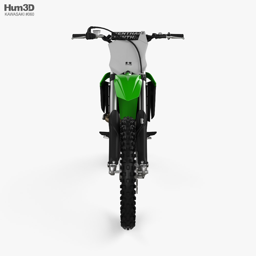 Kawasaki KX250F 2017 3D model - Download Motorcycle on 3DModels.org