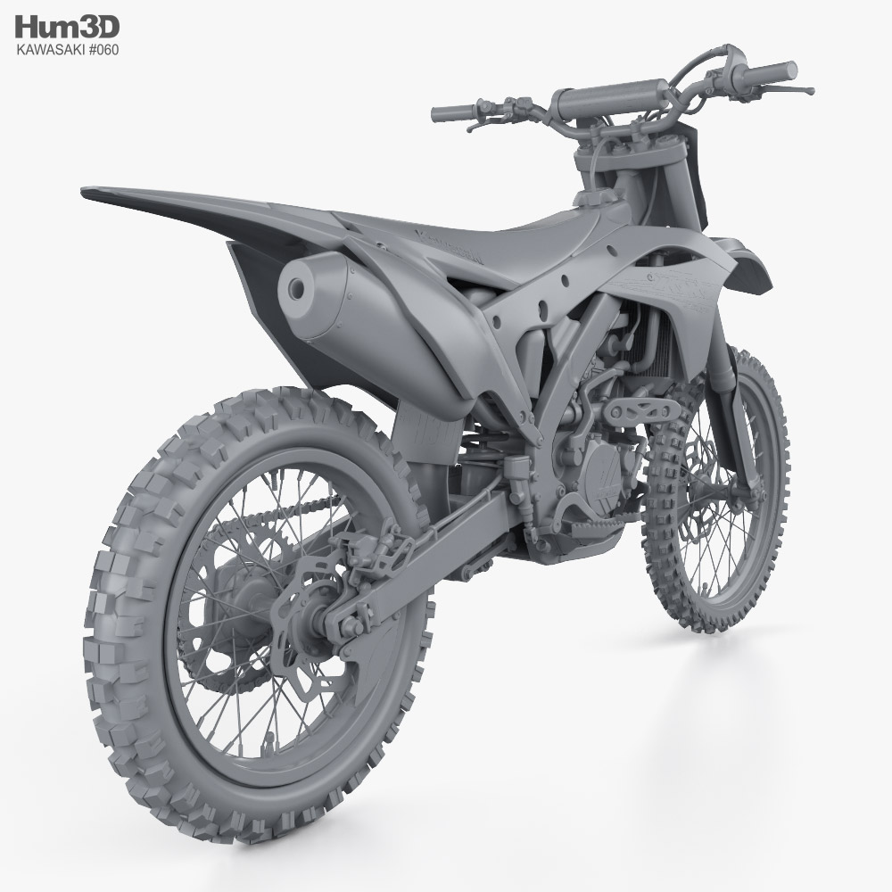 Kawasaki KX250F 2017 3D model - Download Motorcycle on 3DModels.org