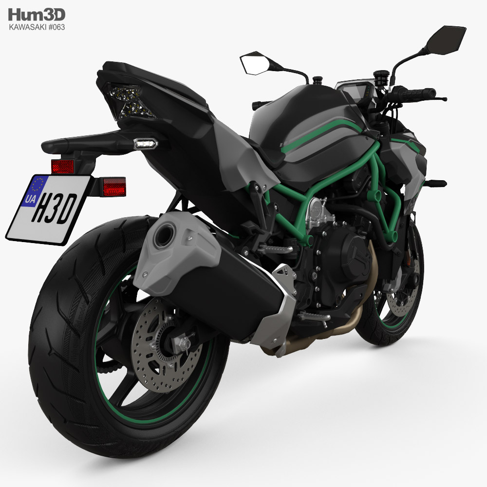 Kawasaki Z H2 2021 3D model - Download Motorcycle on 3DModels.org